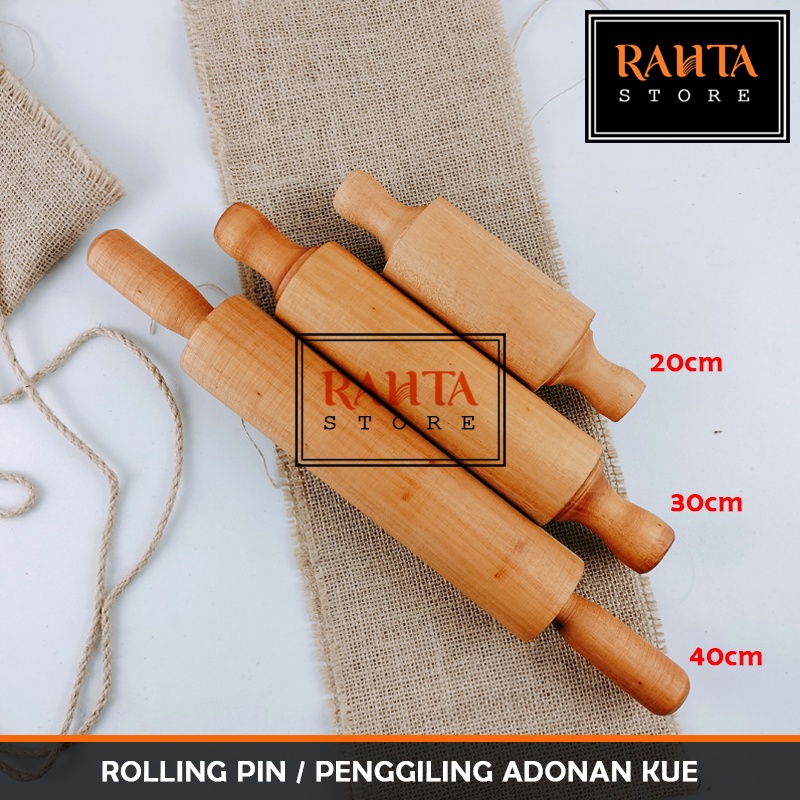 Jual KT07-Kayu Roll Kue/Rolling Pin penggiling adonan kue Gerenel ...