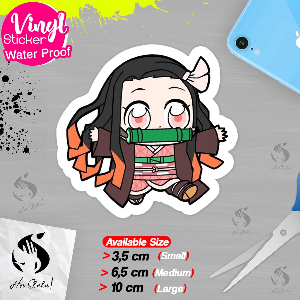 Jual Stiker Nazuko Kamado 005 Demon Slayer Kimetsu No Yaiba Sticker ...