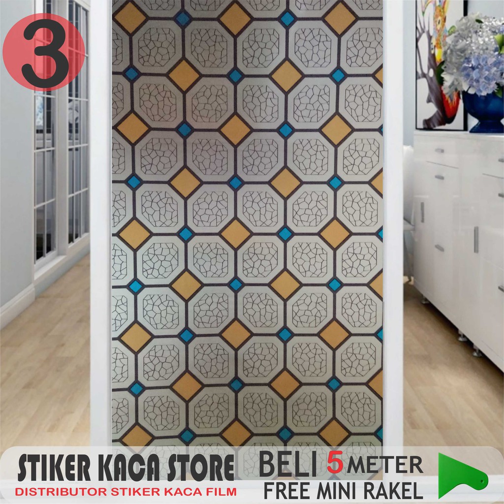 Jual STICKER KACA / STIKER KACA JENDELA RUMAH STIKER KACA MOTIF STIKER ...