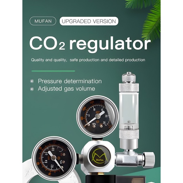 Jual REGULATOR CO2 AQUASCAPE MUFAN 08 MF-08 DOUBLE GAUGE | Shopee Indonesia