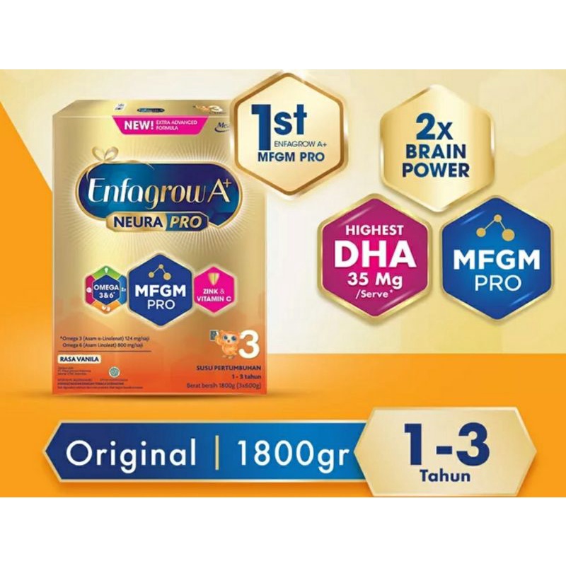 Jual Enfagrow A+ tahap 3 1800 gr | Shopee Indonesia