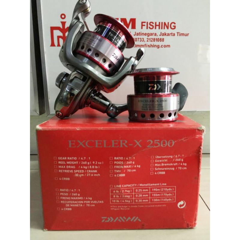 Jual Reel Daiwa Exceler-X 2500 | Shopee Indonesia