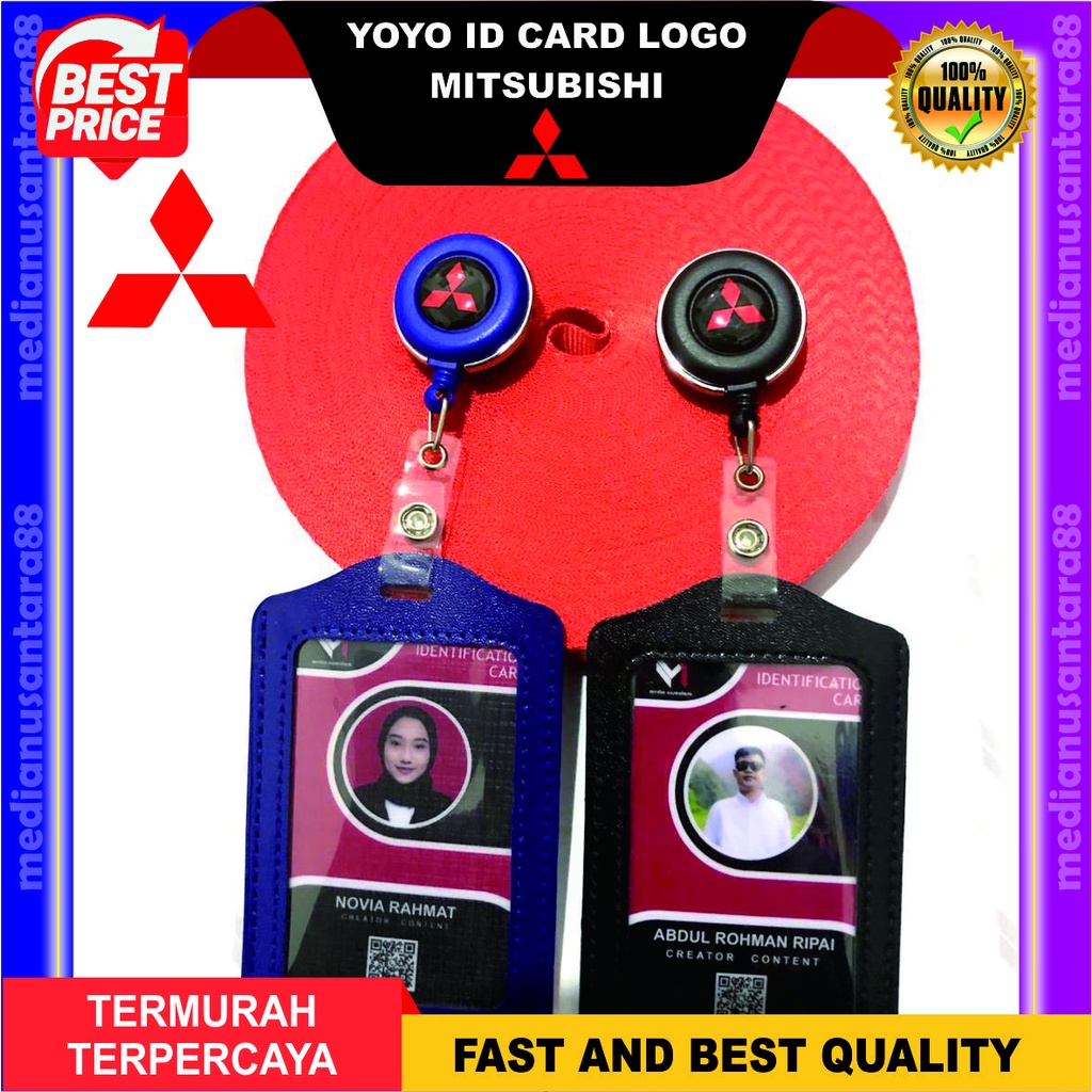 Jual Mitsubishi Yoyo Id Card Holder Name Tag Paket Lengkap | Shopee ...