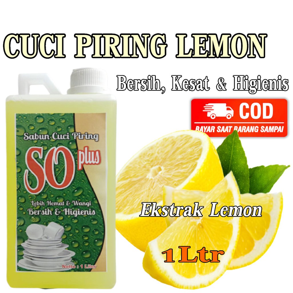 Jual (COD) DISKON...!!! Sabun Cuci Piring Aroma Lemon - Netto : 1 Liter | Shopee Indonesia