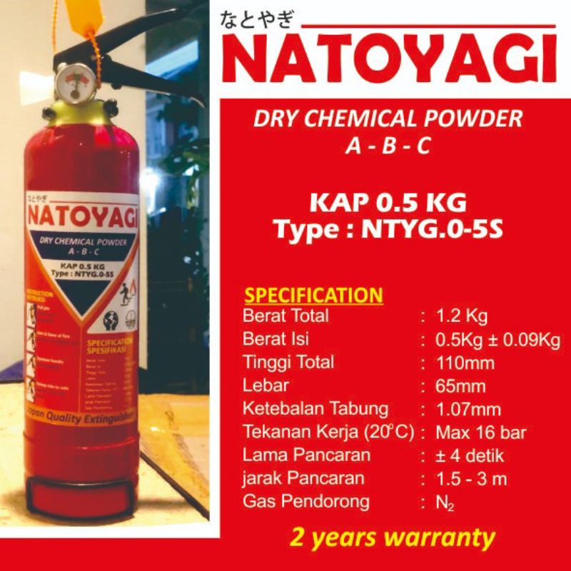 Jual APAR MOBIL --- APAR 0.5 Kg / Pemadam Api 0.5 Kg by NATOYAGI Fire ...
