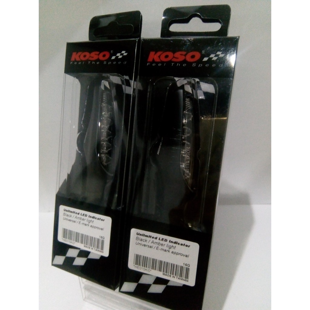 Jual KOSO UNLIMITED LED INDICATOR UNIVERSAL BLACK CLEAR LENS | Shopee ...