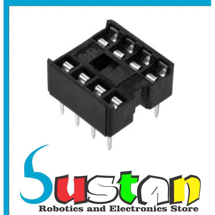 Jual Ic Socket 8 Pin Dip Soket 8P Adaptor Solder Type 8Pin 2.54Mm 2.54 Bust4N7 Diminati Banget ...