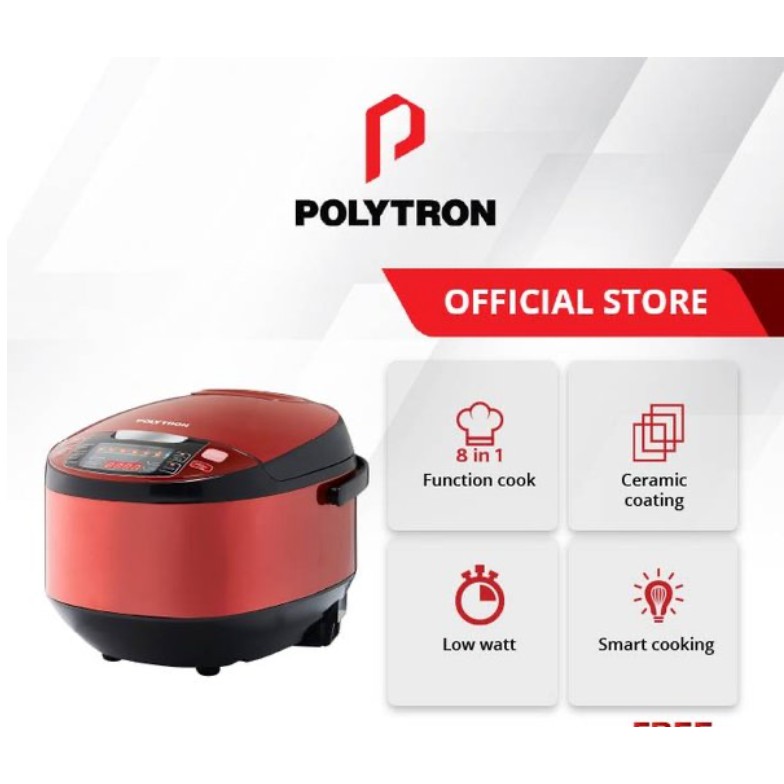 Jual POLYTRON Tiarapot Smart Multi Cooker 2L PRC 1901R | Shopee Indonesia