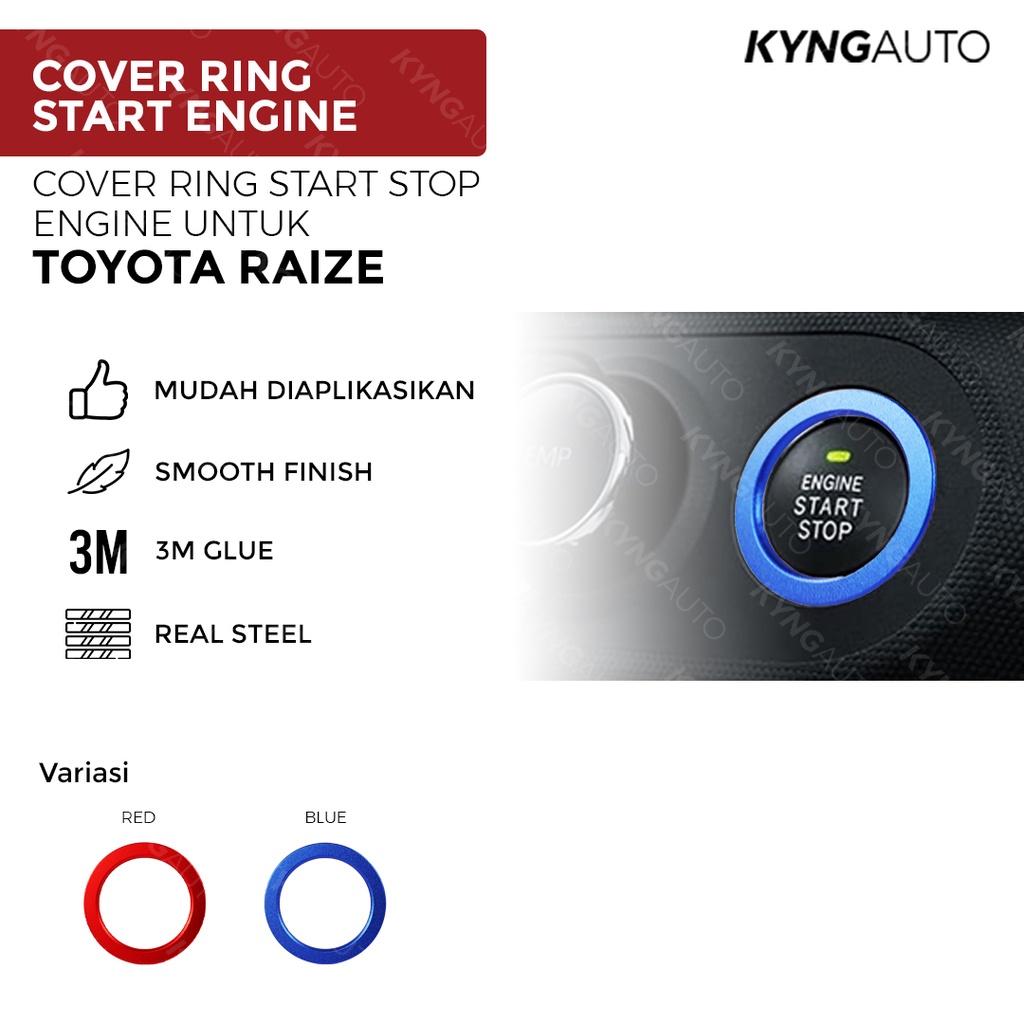 Jual Cover Ring Start Stop Engine Untuk TOYOTA RAIZE | Shopee Indonesia
