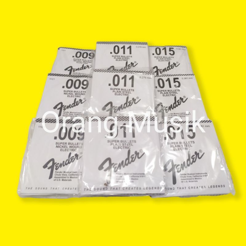 Jual Lusinan Senar Fender Nomor 1 2 3 Ukuran 09 11 015 - Senar Gitar ...