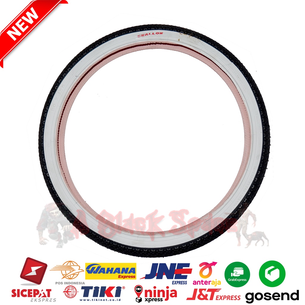 Jual Ban Luar Sepeda Ukuran 20x1.75 SWALLOW List Putih Ban Luar Sepeda Seli Lipat Minion ...