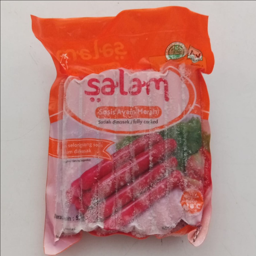 Jual Sosis Salam Ayam Merah 500gr - FROZEN FOOD | Shopee Indonesia
