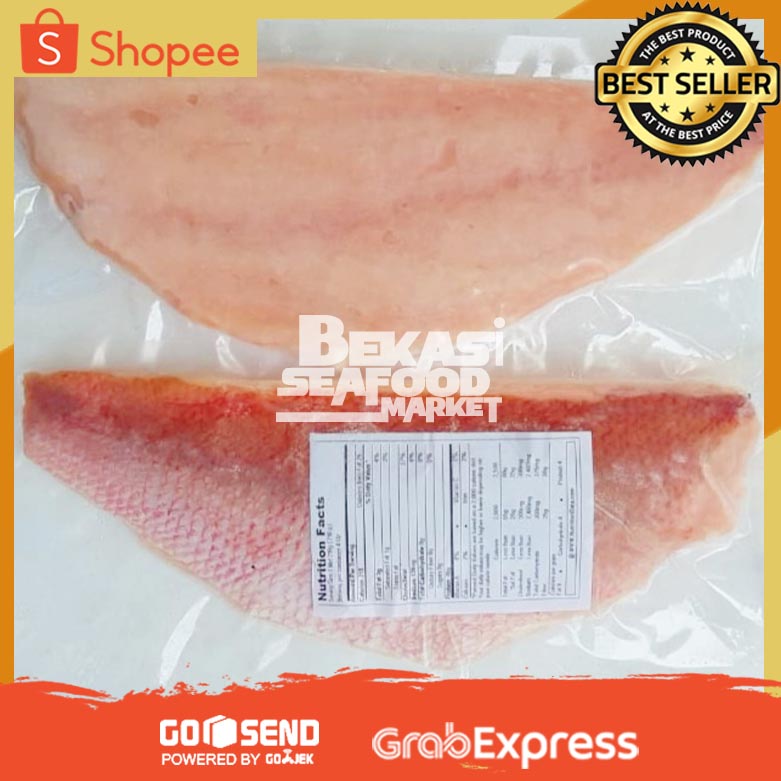 Jual Ikan Kakap Merah Fillet / Red Snapper Fillet @500gr - PREMIUM ...