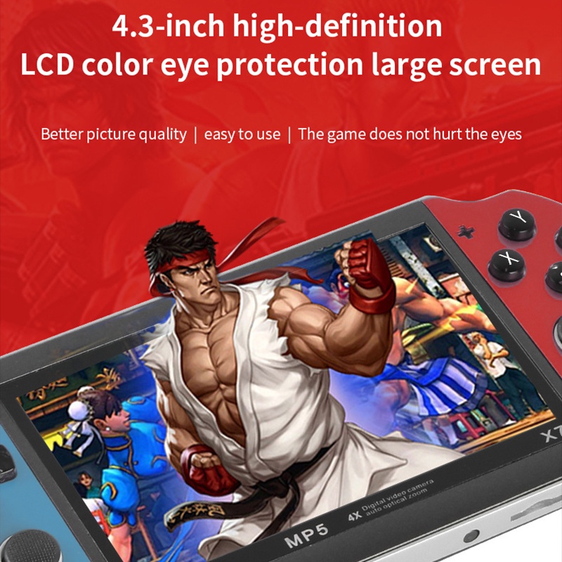 Jual PSP X7 Gameboy Handheld Game Console Player 4.3 Inch 8G Built-in ...