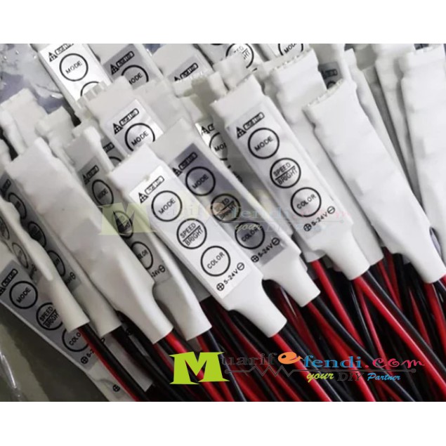 Jual Led Controller Rgb Dimmer Mini 12-24V 6A Modul Led Controler ...