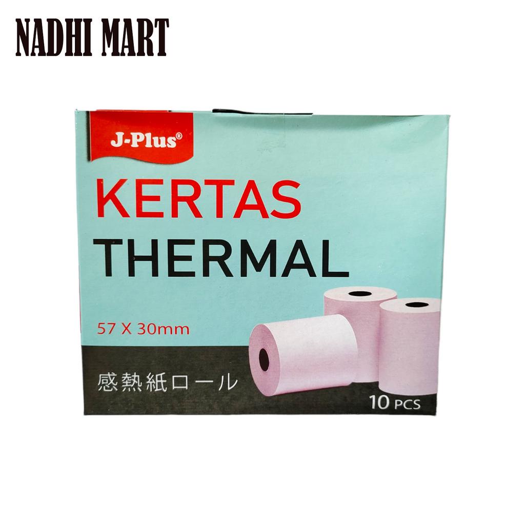 Jual J-PLUS THERMAL PAPER 57X30 / KERTAS STRUK THERMAL / KERTAS STRUK ...