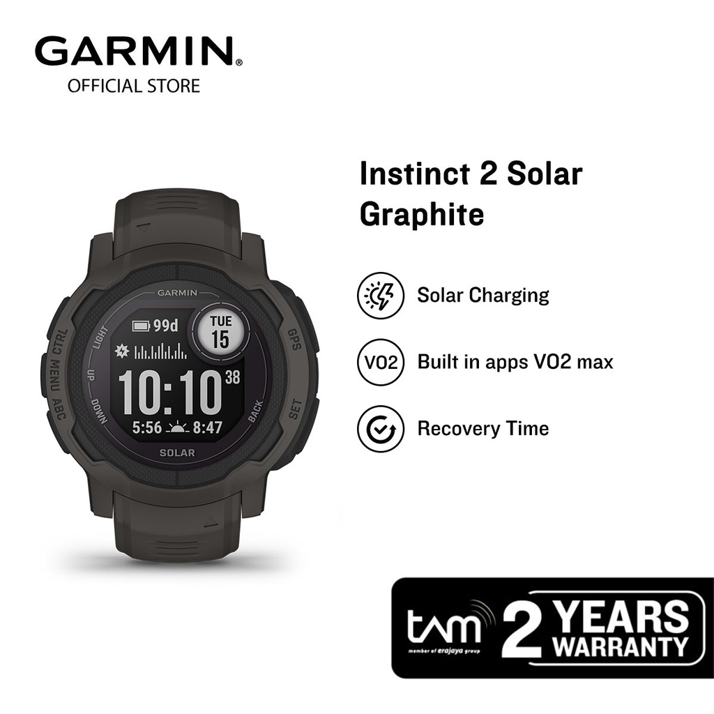 Jual Garmin Instinct 2 Solar - Graphite | Shopee Indonesia