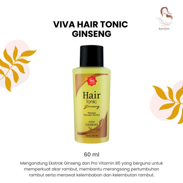 Jual VIVA HAIR TONIC GINSENG (60 ml) | Shopee Indonesia