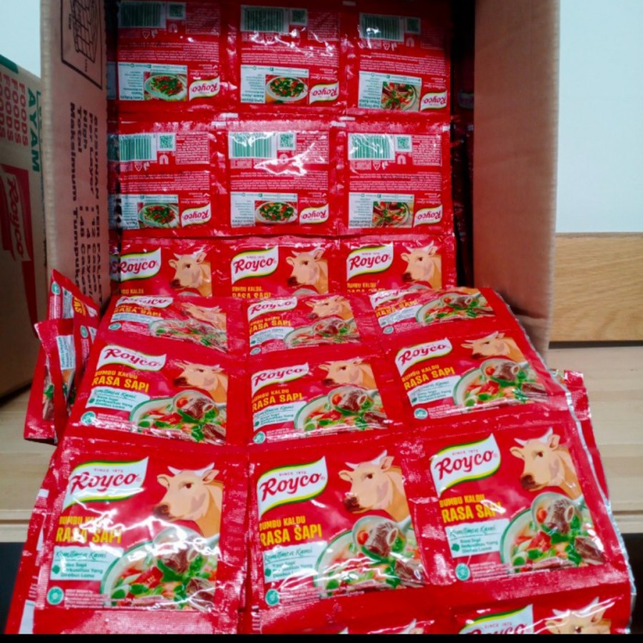 Jual royco sapi ayam penyedap rasa 8 gr renceng isi 12 sachet | Shopee ...