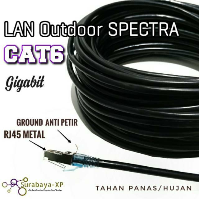Jual Kabel LAN 40 Meter CAT6 SPECTRA STP FTP Outdoor UTP 40 M 40M 40Meter | Shopee Indonesia