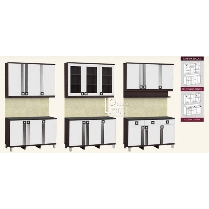 Jual Paket kitcen set 6 pintu atas bawah | Shopee Indonesia