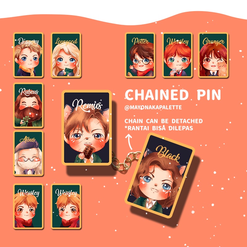 Jual Hogwarts - Harry Potter x Ghibli Chained Pin | Shopee Indonesia