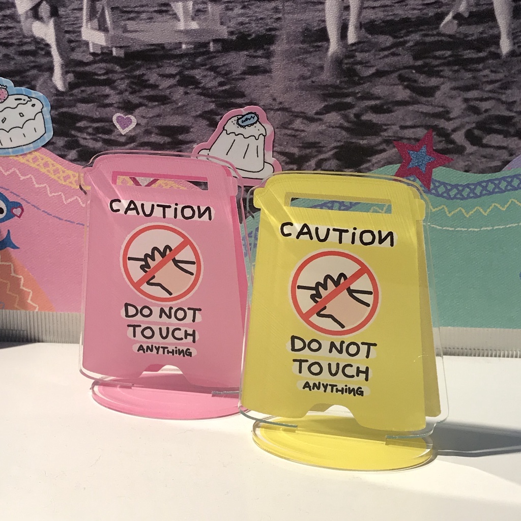 Jual [RESTOCK LAZYNISW CAUTION STANDEE | Shopee Indonesia