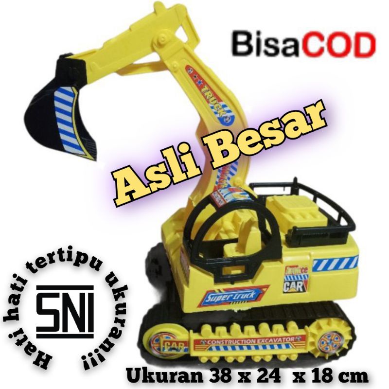 Jual Mainan Anak Mobil Truk Kontruksi Excavator Bego Beko Besar Murah ...
