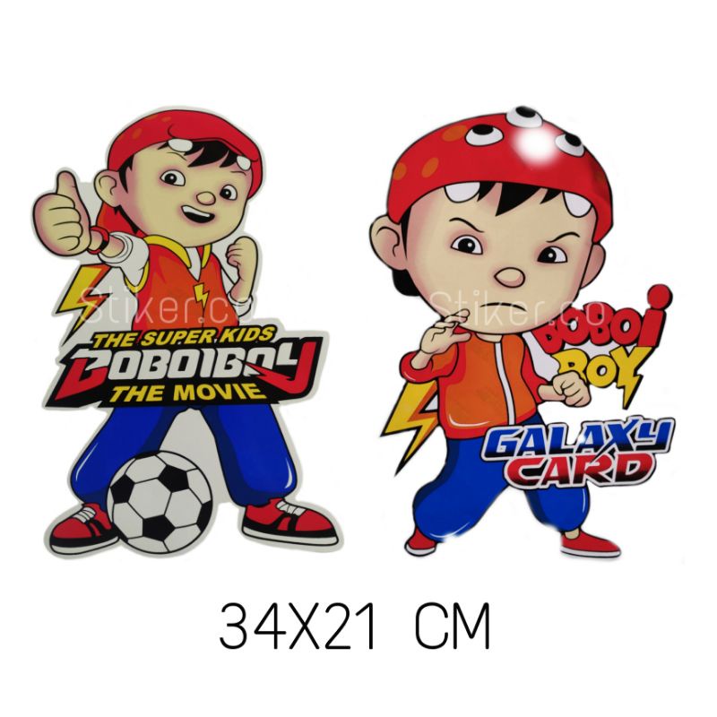 Jual STICKER BOBOIBOY UKURAN 34X21 CM | Shopee Indonesia