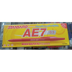 Jual Pulpen Standard AE7 Merah | Shopee Indonesia