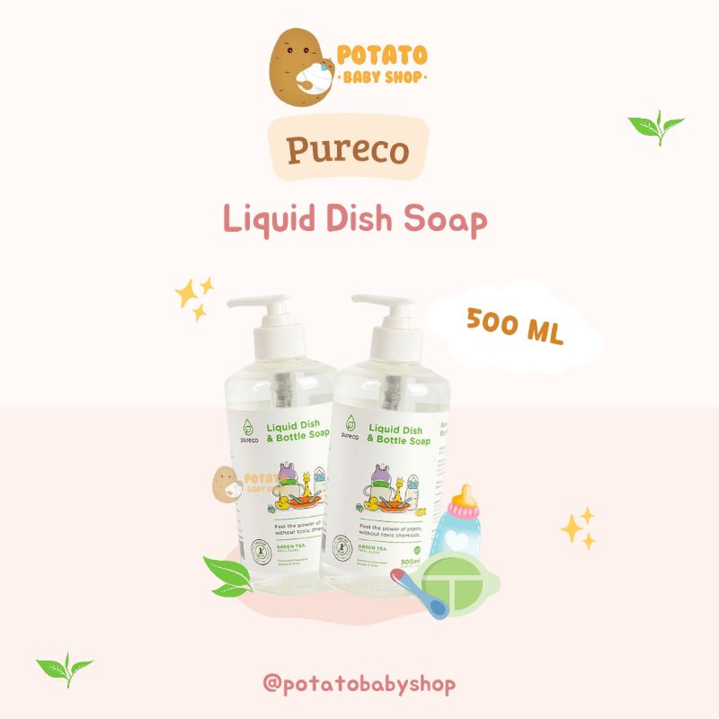 Jual Pureco Liquid Dish & Bottle Soap 500ml - sabun cuci botol | Shopee ...