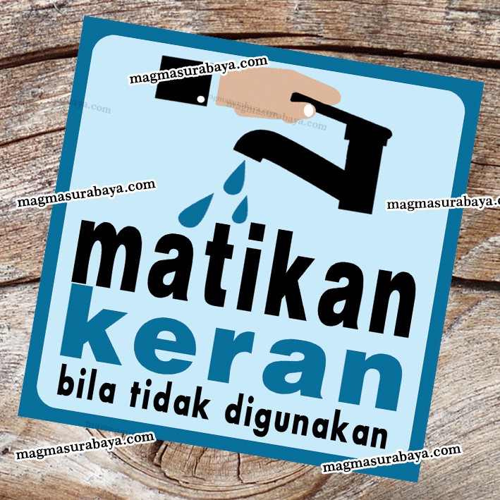 Jual Stiker Matikan Keran - Stiker Murah - stiker sign | Shopee Indonesia