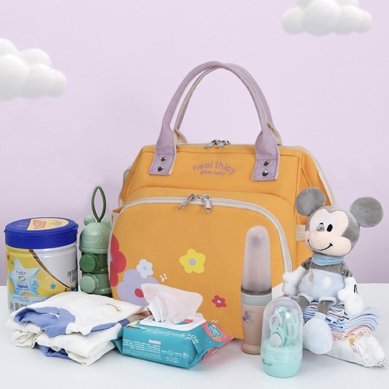 Jual TAS BAYI 6002 - Tas Bayi Multifungsi HEALTHICY Baby Diapers Bag ...