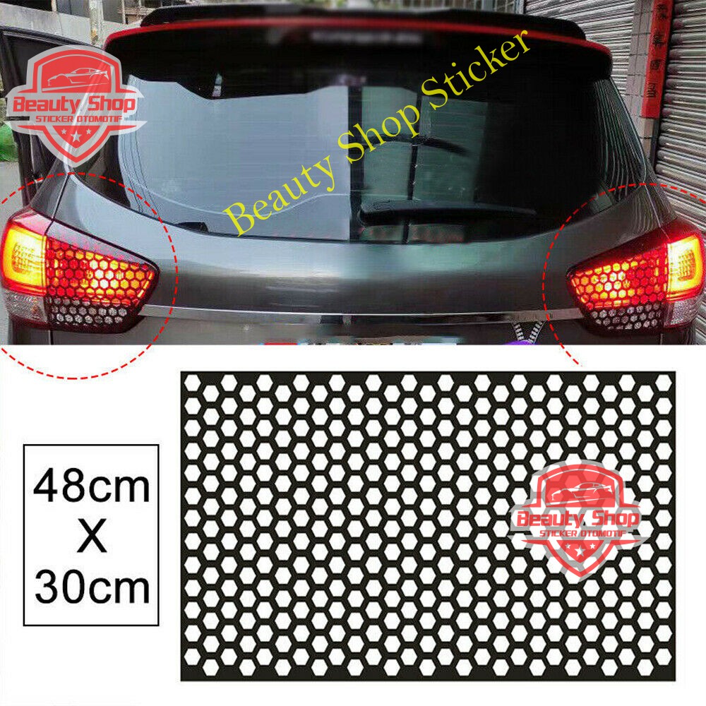 Jual stiker sticker lampu mobil jaring laba laba aksesoris mobil lampu ...