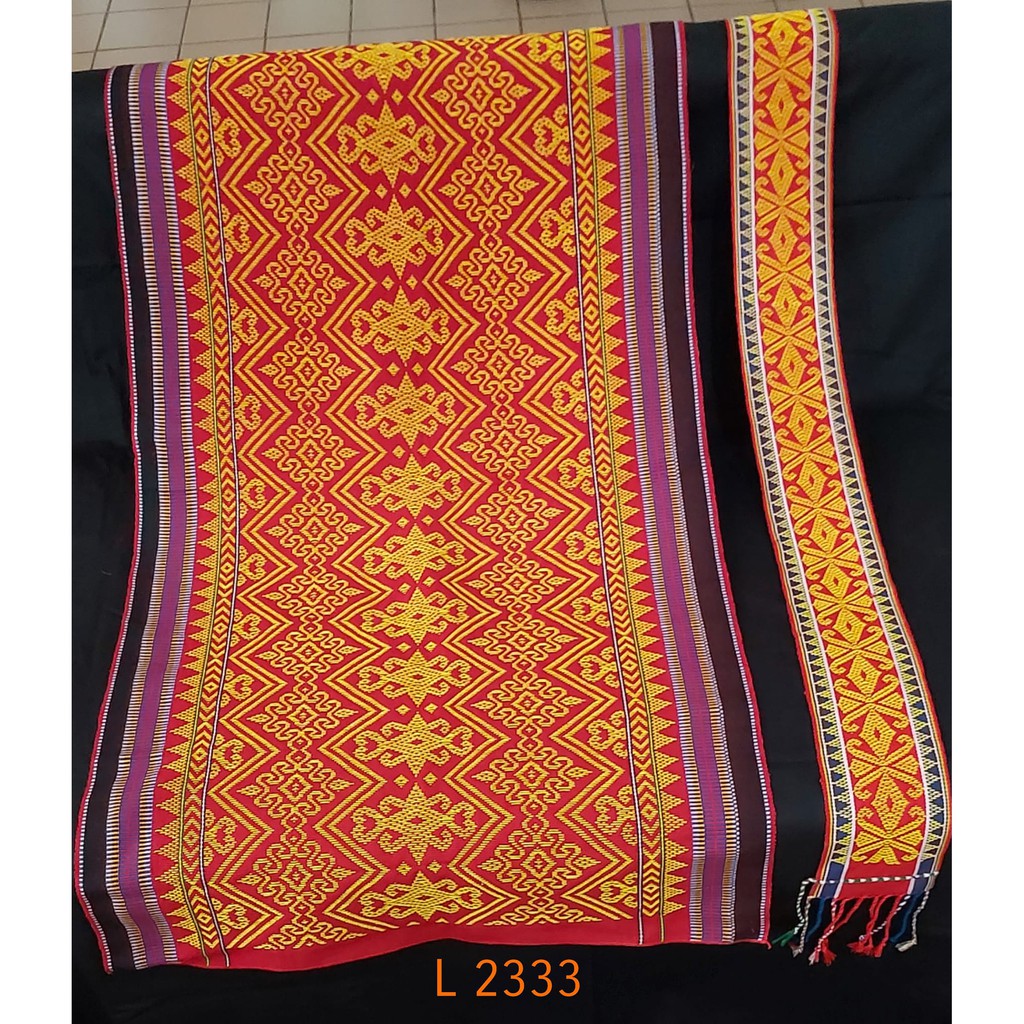 Jual L 2334 Kain dan selendang tenun Sidan, Kalimantan | Shopee Indonesia