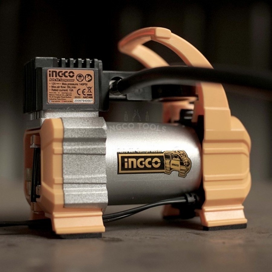 Jual Ingco Mini Kompresor AAC1408 Pompa Angin Ban Mobil Compresor AAC ...