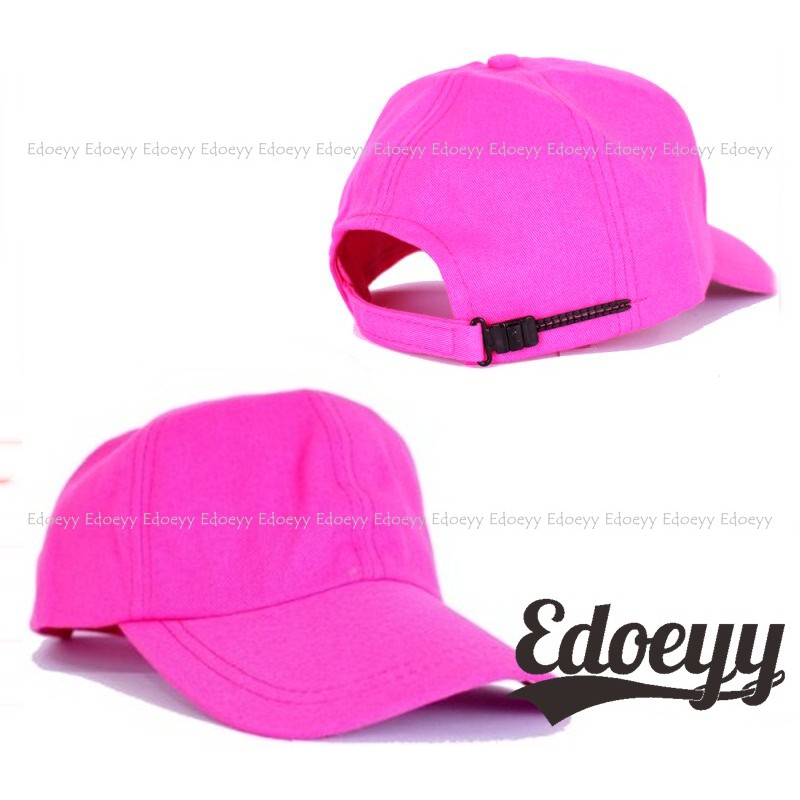 Jual Topi Polos PINK FANTA Bahan Katun Twill Premium / Topi Murah ...