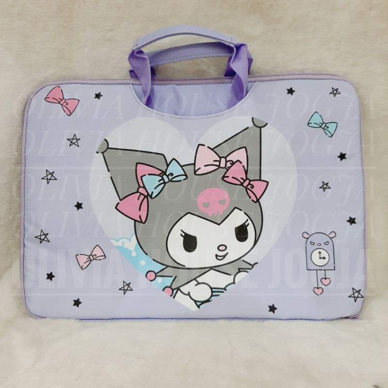 Jual Tas Laptop Kuromi Ungu Semi Kulit Laptop Bag Kuromi Ungu | Shopee ...