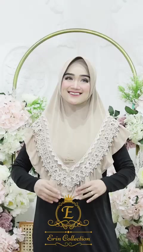 Jual JILBAB INSTAN JESEY/JILBAB RENDA INSTAN /JILBAB RENDA MEWAH ERIN ...