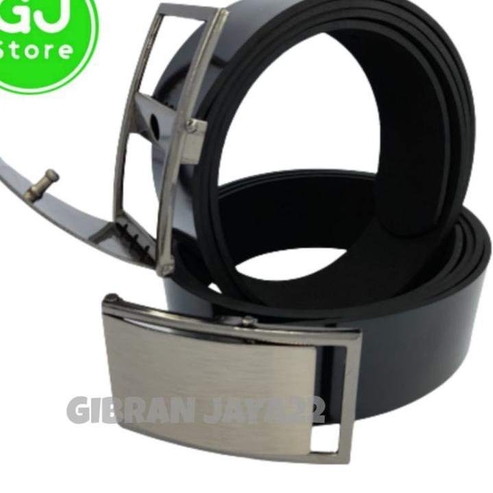 Jual Jual KGZYL Ikat Pinggang Pria dan Wanita Polos Hitam Kepala Gesper Stainless Formal Basic ...