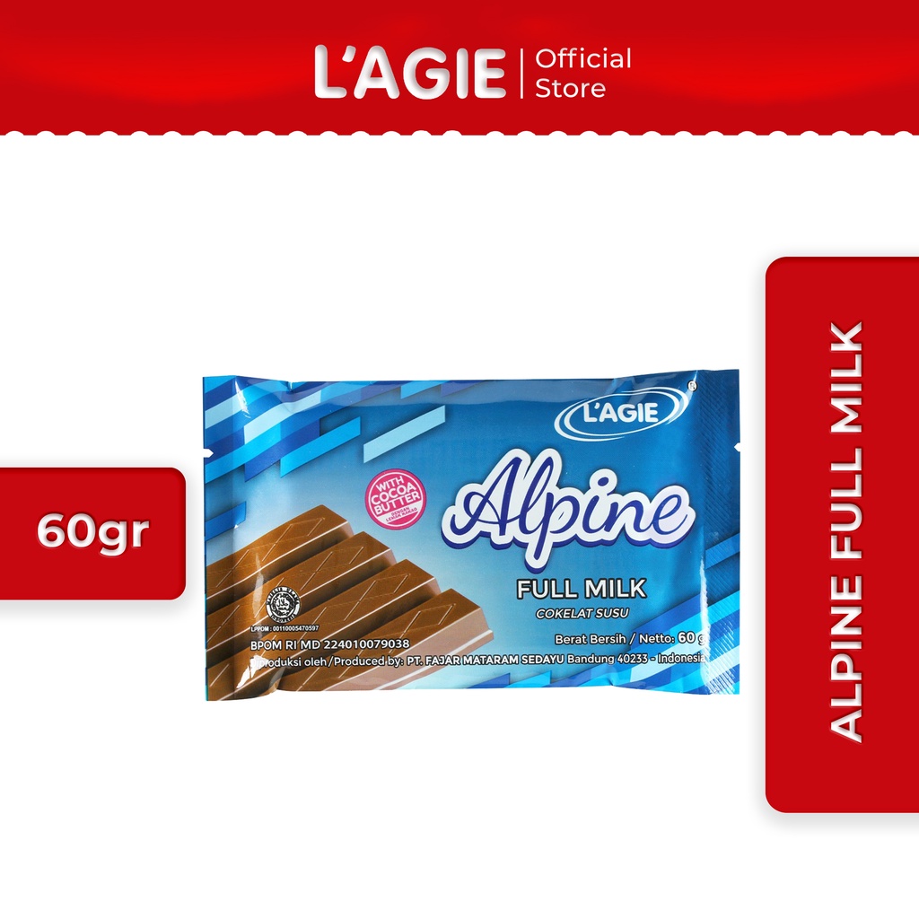 Jual Lagie Coklat Susu Alpine Full Milk 60gr | Shopee Indonesia