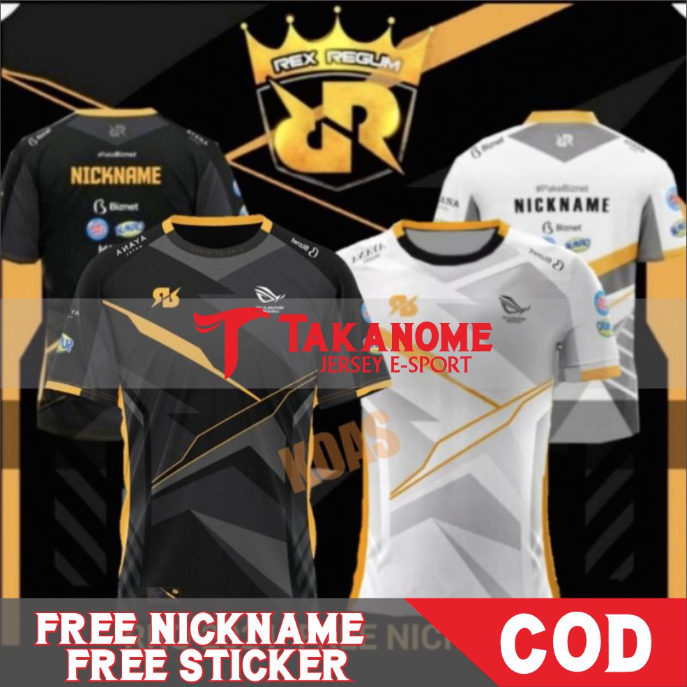 Jual JERSEY RRQ TERBARU 2021/BAJU JERSEY GAMING TEAM RRQ FREE NICK NAME ...