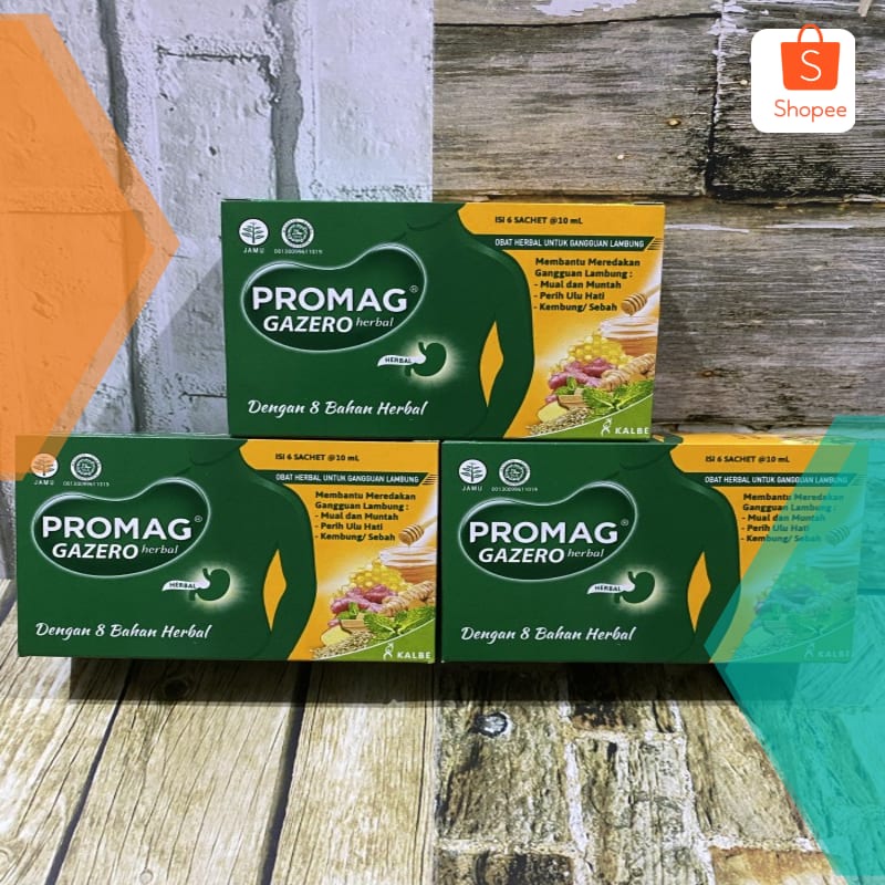 Jual promag gazero herbal 6 sachet Terlaris | Shopee Indonesia