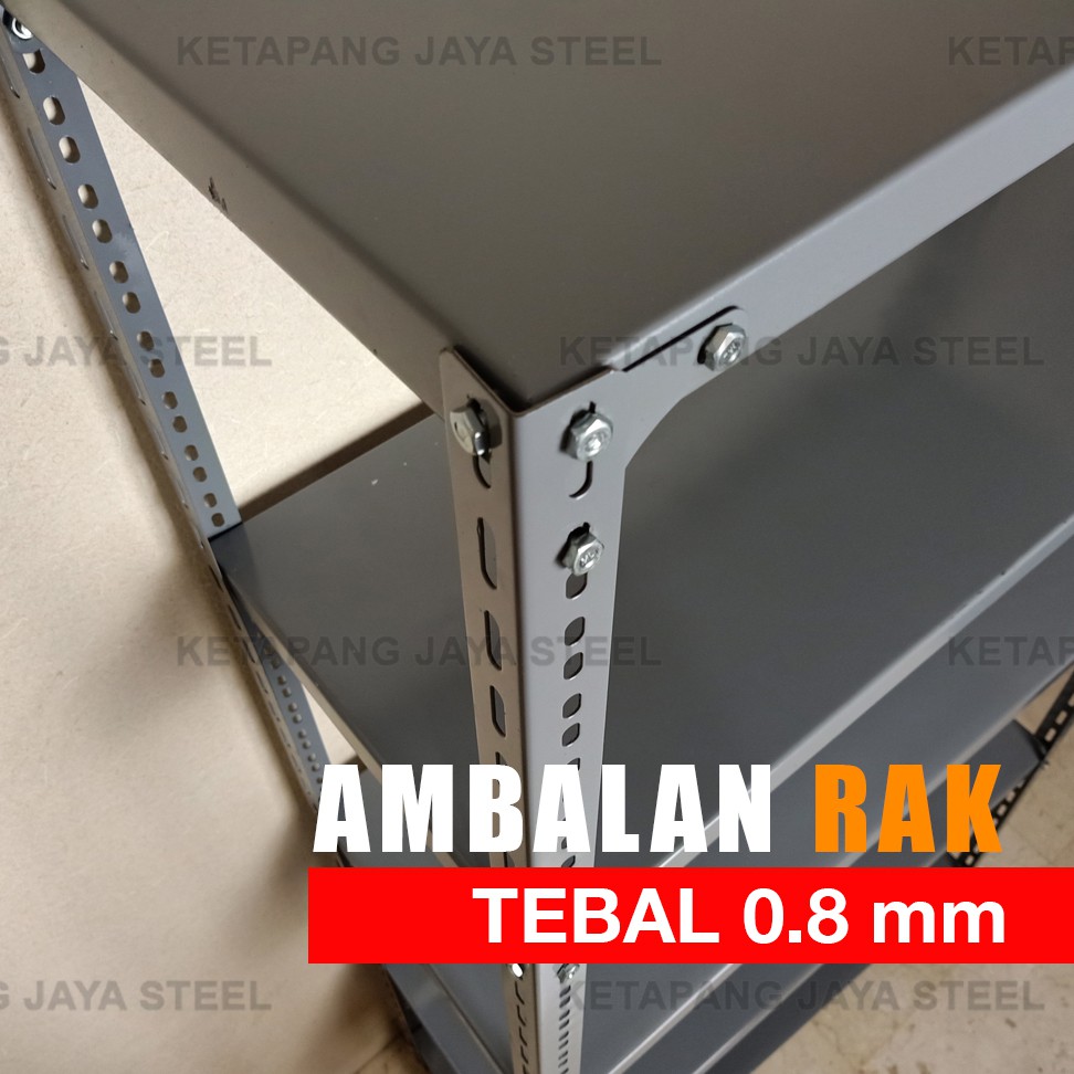 Jual Ambalan rak besi siku lubang tebal 0.8mm | Shopee Indonesia