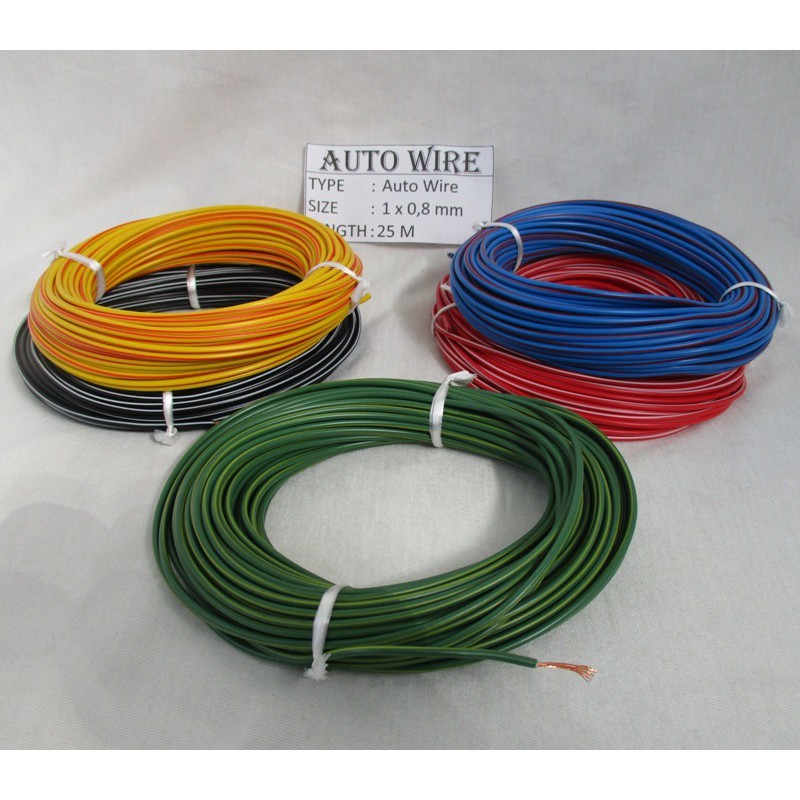 Jual Kabel Audio Otomotif Mobil/Motor Auto Wire Warna MX 1x0.85mm ...