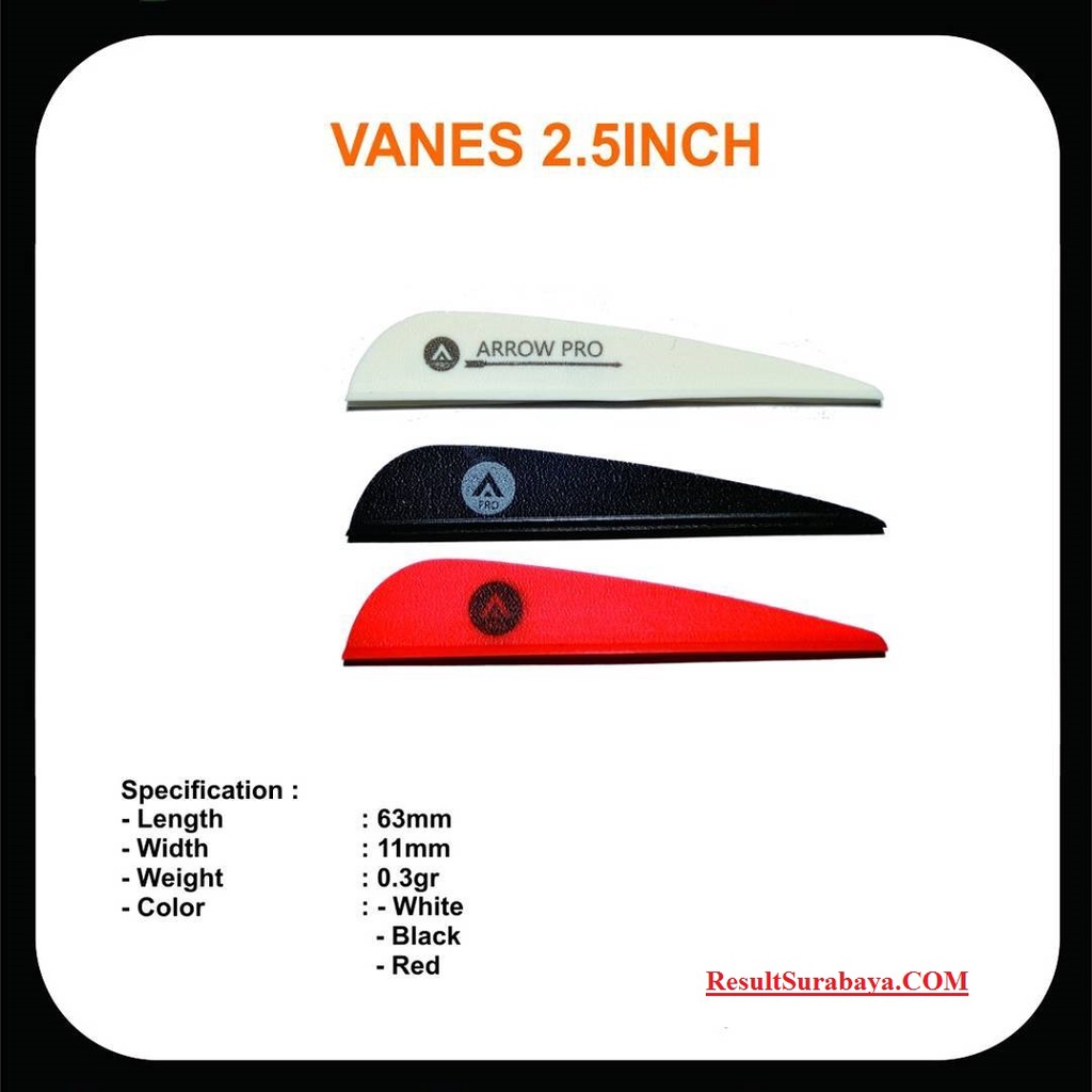 Jual Arrow Pro Vanes 2.5 Inch | Shopee Indonesia