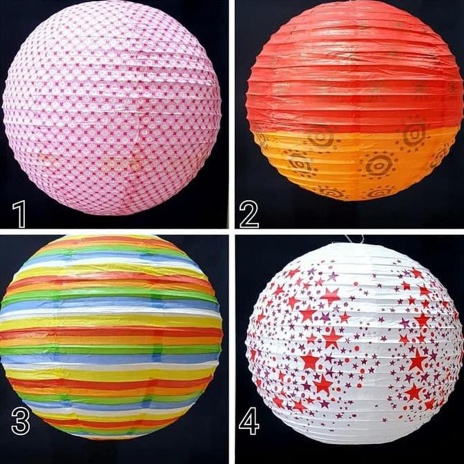 Jual DEKORASI TAHUN BARU IMLEK LAMPION KERTAS MOTIF JEPANG SAKURA SALUR ...
