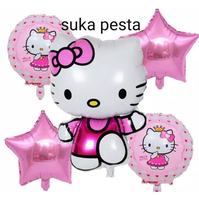 Jual BALON KARAKTER HELLO KITTY RUN/BALON FOIL HELLO KITTY / BALON ...