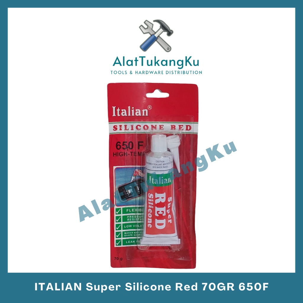 Jual Lem silikon Red 70 gr Italian / Lem silicone Red besar 70 gr ...