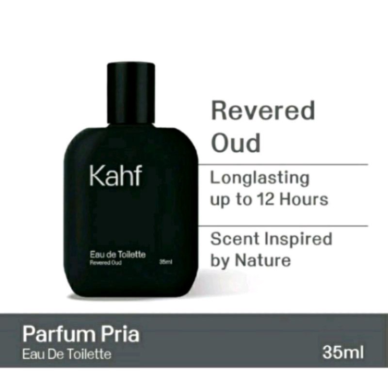 Jual Kahf Eau de Toilette Parfum Pria Revered Oud (Hitam) ORIGINAL ...